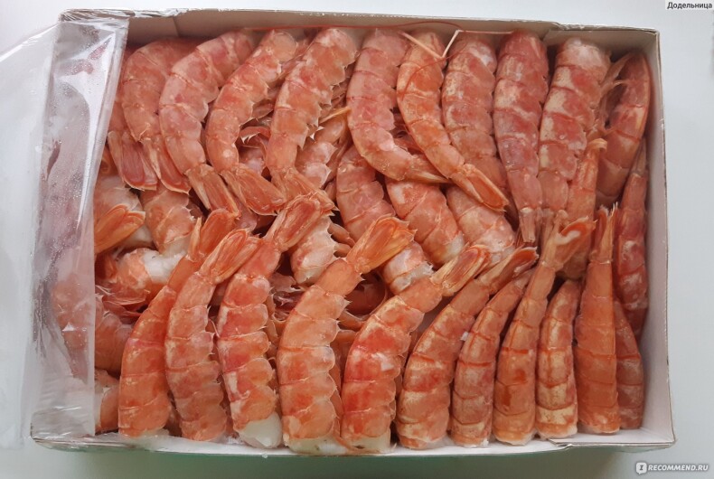 Лангустины без головы в панцире, с/м, с1 (46/55), коробка 2 кг ...